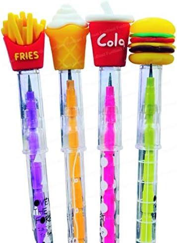 FunBlast Pencil Set For Kids - Fast Food Pencils For Kids, Non ...