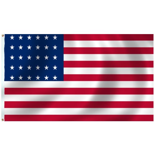 Historical U.S. 30 Star Flag 5X8 Foot SolarMax Nylon : Amazon.co.uk