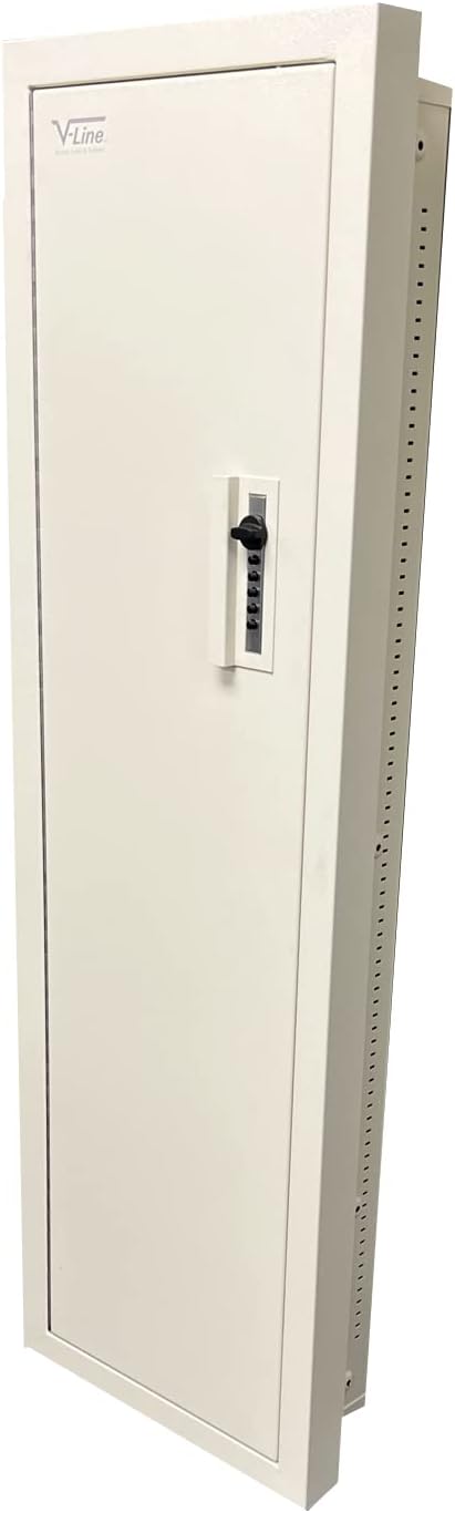 Amazon.com: V-Line Closet Vault PLUS, White In-Wall Safe, Simplex Lock ...
