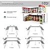 Amazon.com: Spicy Shelf Deluxe - Expandable 2 Tiered Spice Rack ...