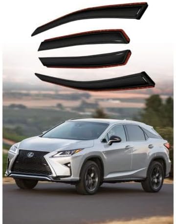 Tape-On Rain Guard 4-Piece for 2016-2022 Lexus RX350 450h Windows Visor ...
