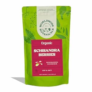 Amazon.com : Worldwide Botanicals Organic Schisandra Berries, 1lb, tea ...