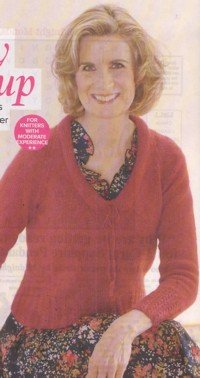 Yours Magazine Knitting Pattern, Lady's V Roll Neck Sweater, Sizes 82 ...