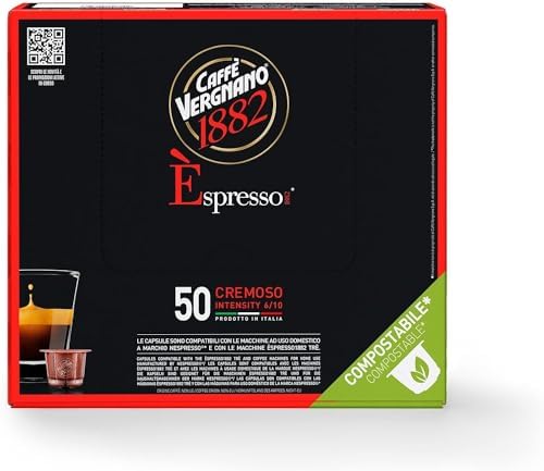 Amazon.com: Caffè Vergnano: 50 Espresso Capsules Cremoso- Nespresso ...