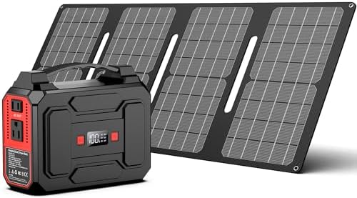 Amazon.com: Solar Powered Generator 200W Peak/100W Rated, Portable ...