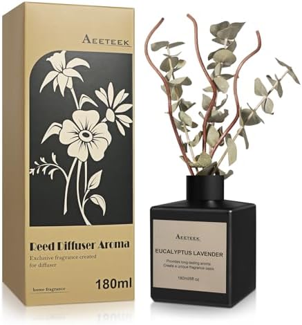Amazon.com: WEALD TRIBE Flower Reed Diffuser Set Eucalyptus & Lavender ...