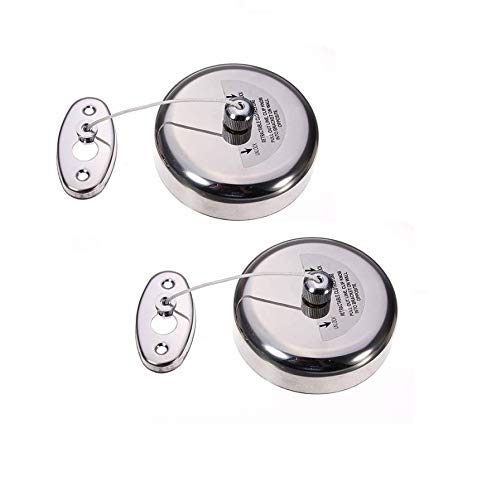 Prestige Retractable Cloth Liner Chrome Plated Towel Holder (Steel ...