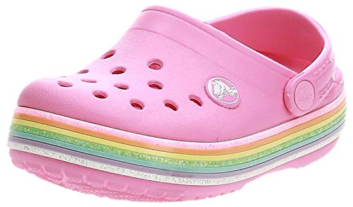 Crocs Girl's Kid's Crocband Rainbow Glitter Clog in Pakistan | WellShop.pk
