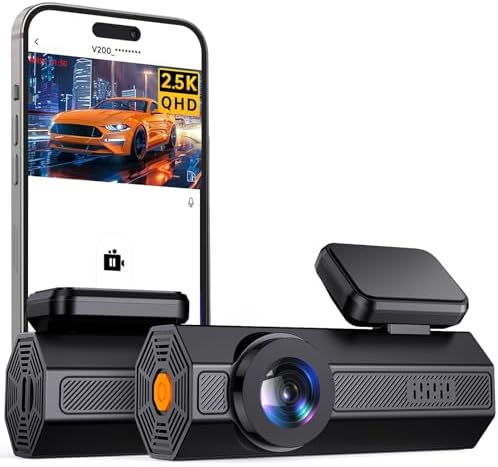 Dash Cam Front 2.5K: VEEMENT Mini Dash Cam for Cars, 1440P Car Camera ...