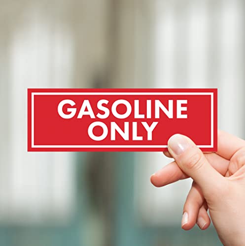 Snapklik.com : Gasoline Only Sticker Sign 3-PackWeatherproof Adhesive ...