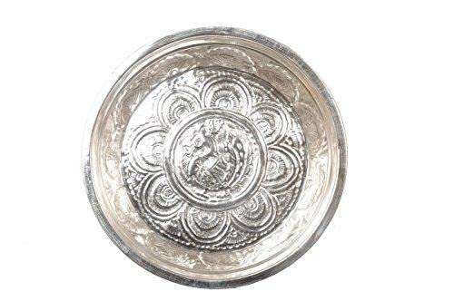 Brass Parat German Silver Parat Thali, Multipurpose Plate for Pooja ...