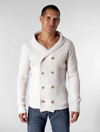 Amazon.com: The Smooth Company Wool Double Breasted Sweater in Cream ...