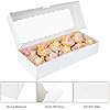 Amazon.com: Moretoes 30pcs Bakery Boxes, 16x6.5x3in White Treat Boxes ...