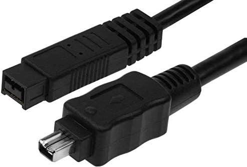 Amazon.com: PASOW FireWire 800 to 400 9 to 6 pin Cable (9pin 6pin) 6FT, IEEE 1394 Firewire 800 9 ...