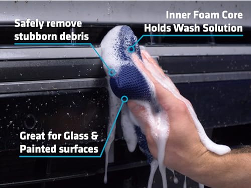 Snapklik.com : Mesh Bug Sponge, Cleaning Car Wash Sponge For Bugs And ...