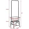 Amazon.com: ALIMORDEN Laundry Cart with Clothes Rack, Rolling Laundry ...