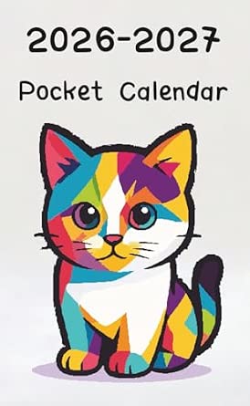 Pocket Calendar 2026-2027: Compact 4" x 6.5" Purse-Size Planner January ...