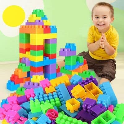 Buy AdiChai Multi Coloured Educational Play and Learn Plastic Building ...