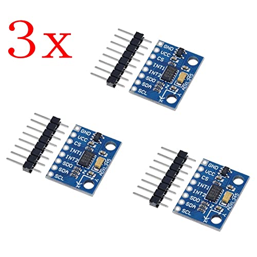 JZK 3 paquets ADXL345 3 axes Accélération numérique d'inclinaison de ...