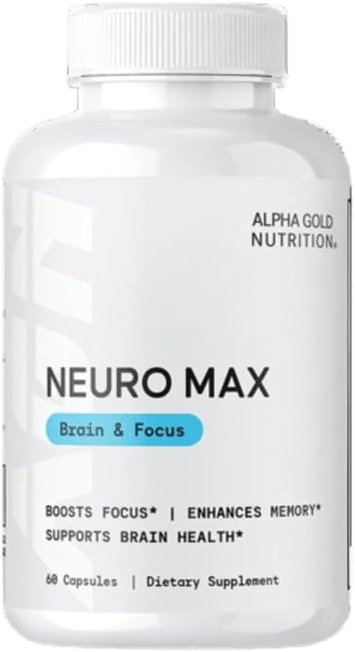Amazon.com: Alpha Gold Nutrition Neuro Max Brain Supplements for Memory ...