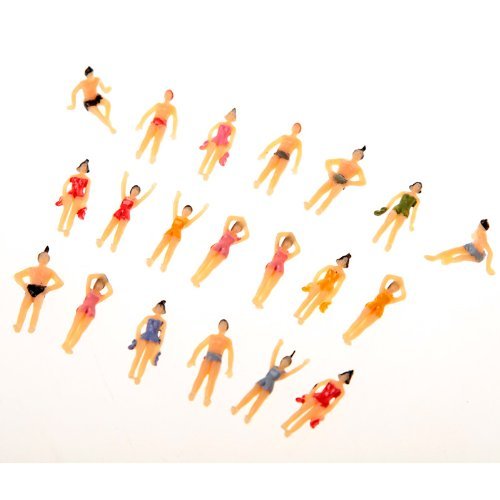OBOSS 20pcs OO Scale Painted Model Beach People Figures(1:75) : Amazon ...