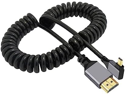 Amazon.com: cablecc 4K 60hz Micro HDMI 2.0 Male to HDMI Male Right ...