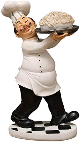 Amazon.com: VOSAREA French Chef Figurine Cook Chef Collectible Statues ...