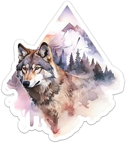 Amazon.com: Papapatch Wolf Fox Head Face Animal Wild DIY Window Laptop ...