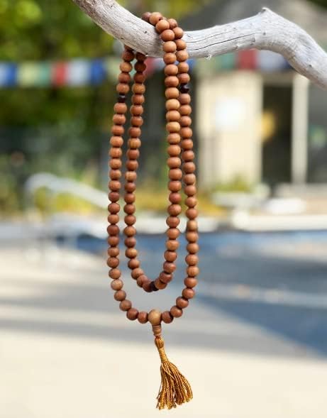 Rare-GEMS Natural White Chandan Mala Original Certified Sandalwood Japa ...