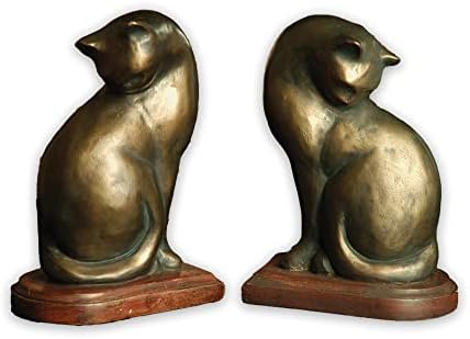 Amazon.com: SPI Cat Bookends Pair : Home & Kitchen