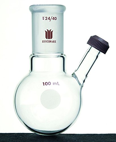Kemtech F141450 Synthware Round Bottom Flask with Threaded Side Inlet ...
