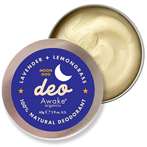 Awake Organics Natural Deodorant Balm - Moon Goo, 60g. Extra Strength ...