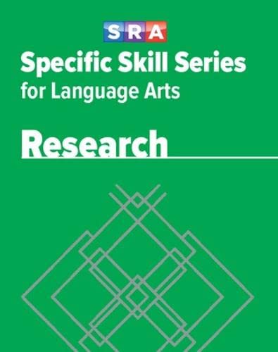 SRA Specific Skill Series for Language Arts: Research Book, Level E ...