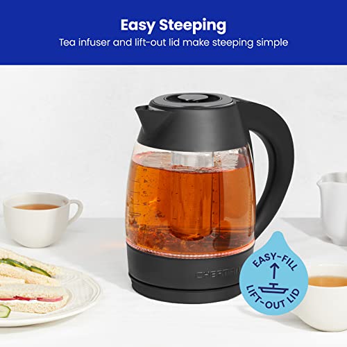 Chefman Digital Electric Kettle with Rapid 3 Minute Boil Technology ...