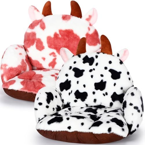 Amazon.com: Suzile 2 Pcs Cow Cute Chair Cushion 30" x 18" Cute Seat ...