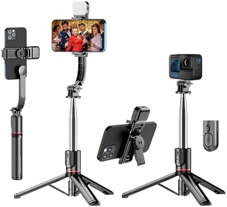 Sounce Selfie Stick Tripod Stand with Detachable Light, 6 shades (3 ...
