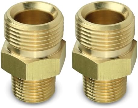 Amazon.com: 3/8'' NPT To M22 14MM Brass Adapter | 4500 PSI Power Washer ...