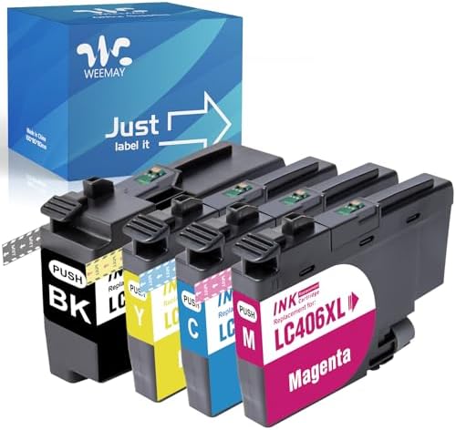 Amazon.com: LC406XL Ink Cartridges High-Yield for Brother LC406 LC406XL Ink Cartridges LC 406XL ...