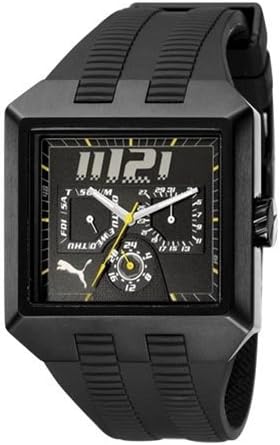 Amazon.co.jp: プーマ Puma Straps Visor Multifunction Black Dial Men's メンズ ...