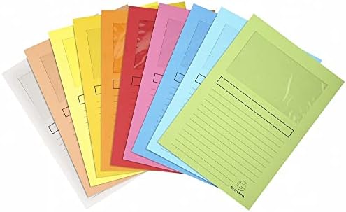Exacompta 50150E Packung mit 100 Fenstermappen Super, PEFC zertifiziert ...