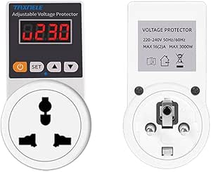 Amazon.com: AC 220V 16A Automatic Adjustable Voltage Surge Protector ...
