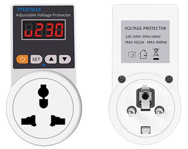 Amazon.com: AC 220V 16A Automatic Adjustable Voltage Surge Protector ...