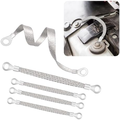 Amazon.com: Universal Flat Braided Copper Ground Strap, Tin-Plated ...