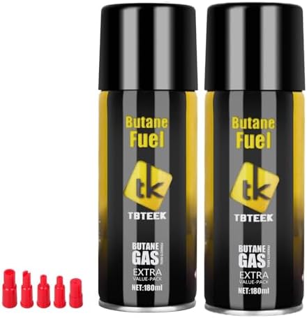 Amazon.com: TBTeek Butane Fuel Refill, 180ml High Grade Butane Fuel ...