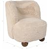Amazon.com: Sagebrook Home Ball-Foot Accent Chair - Elevate Your Space ...