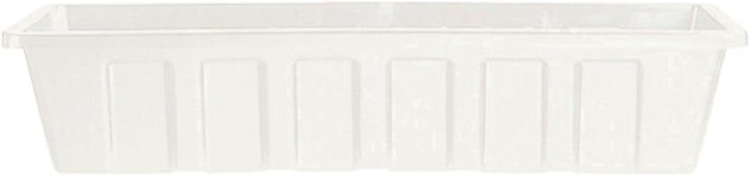 Novelty Mfg Co 2302 Polypro Plastic Flower Box Planter, White, 30-Inch ...