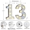 Decorative LED Light Up Numbers, 13th Birthday Decoration for Girls ...