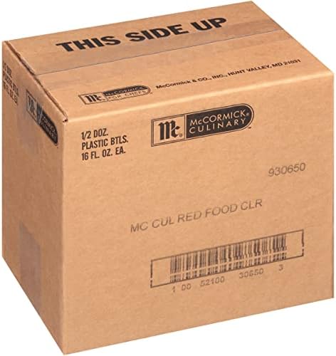 Amazon.com : McCormick Culinary Red Food Coloring, 16 fl oz (Pack of 6 ...
