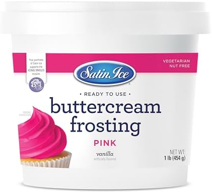 Amazon.com : Satin Ice Pink Buttercream Frosting - 1lb - Pail : Grocery ...