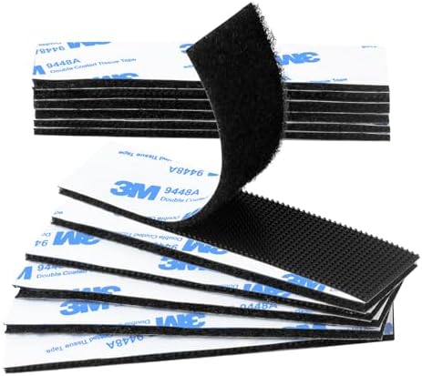 6pair Hook and Loop Tape 4in x 8in self Adhesive Sticky Back ...